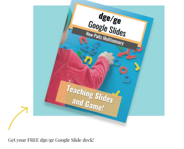 The ge and dge spelling rule » New Paltz Multisensory