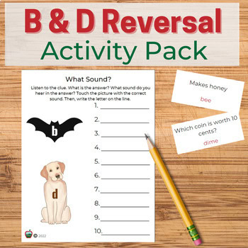 B and D Reversal Activity Pack for Upper Elementary Students » New ...