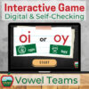 Digital Phonics Games for Long Vowel Teams OI/OY, AI/AY, OA/OW, AU/AW ...