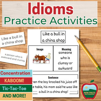 Idiom Mastery Activity Pack | Resources for English Language Learners ...