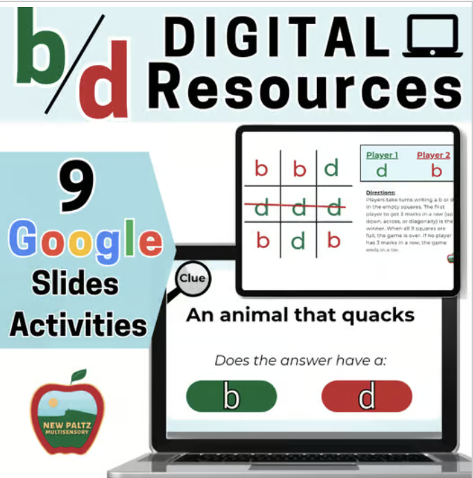 DIGITAL B and D Reversal Activities | Orton-Gillingham Multisensory ...