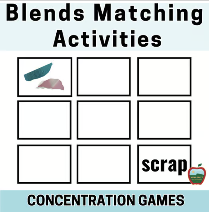 Blends Concentration Game | S, R, and L Blends Phonics Practice » New ...