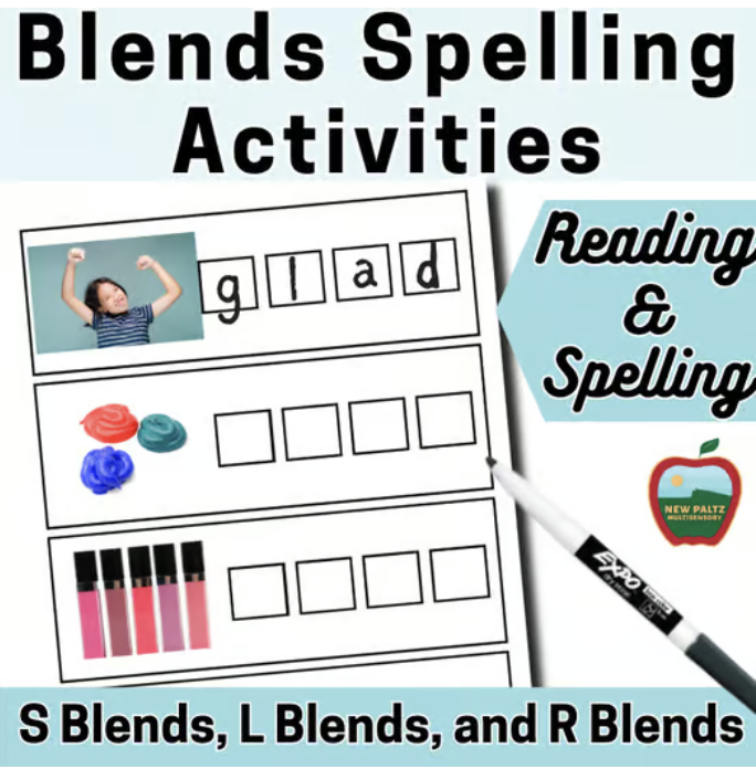 Blends Spelling Activities | S, R, and L Blends Phonics Practice » New ...