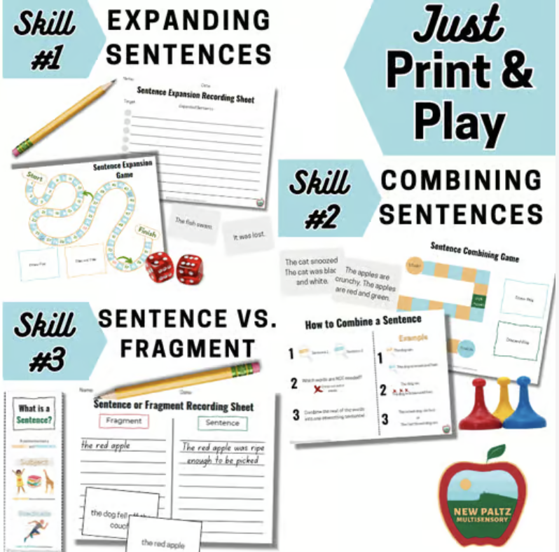 Writing Skills Board Game BUNDLE (Digital + Printable) » New Paltz ...